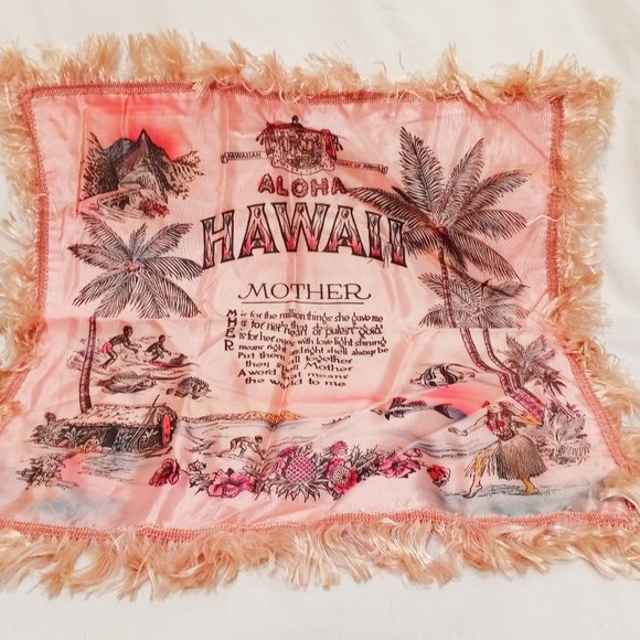 Unbranded | Accents | Vintage Aloha Hawaii Mother Poem Pillow Cover ...